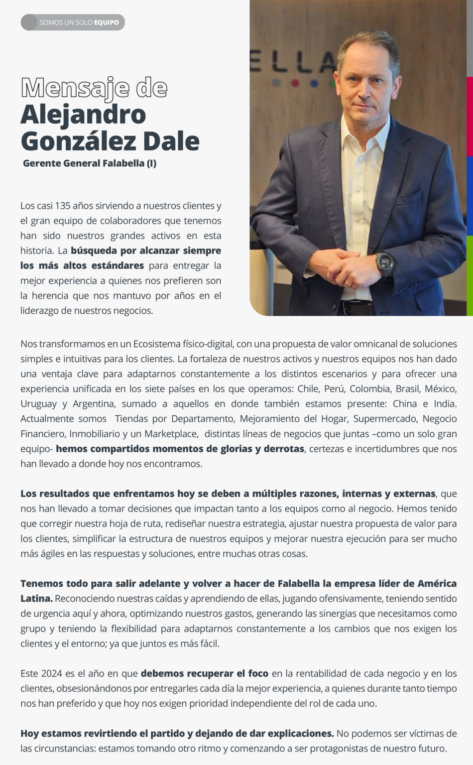 Mensaje de Alejandro González Dale - PORTAL F